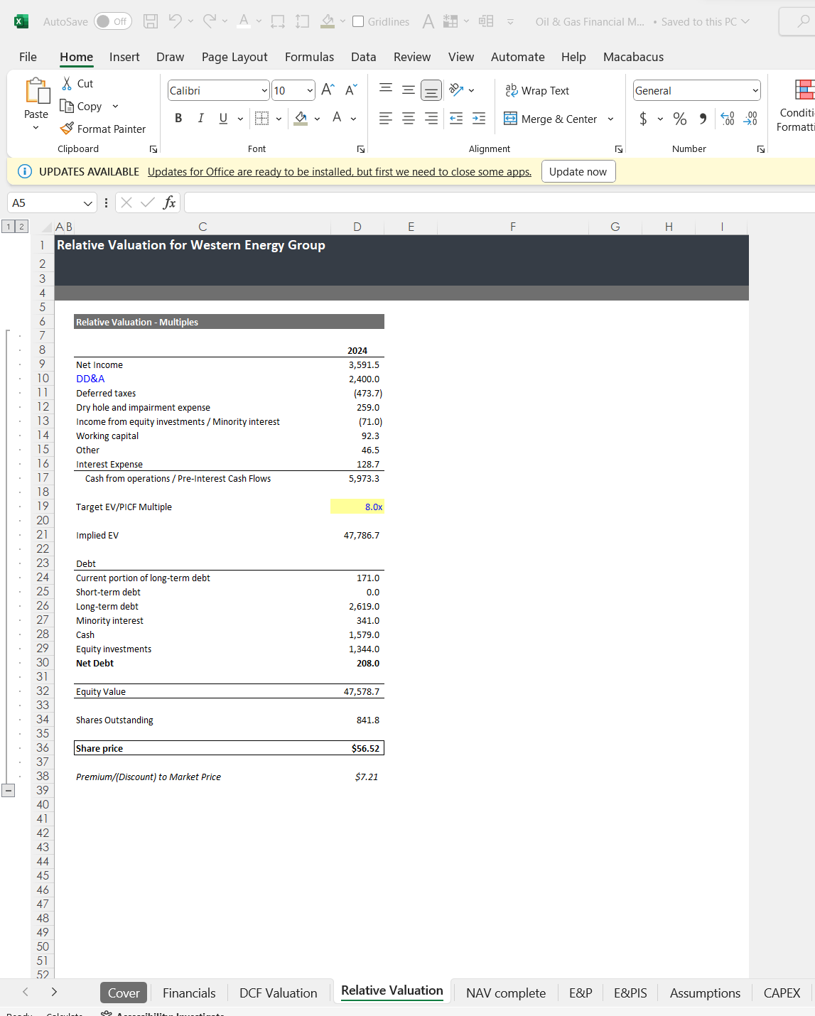 Oil and Gas Financial Modeling Template | Icrest Models Oil and Gas Financial Modeling Template | Icrest Models