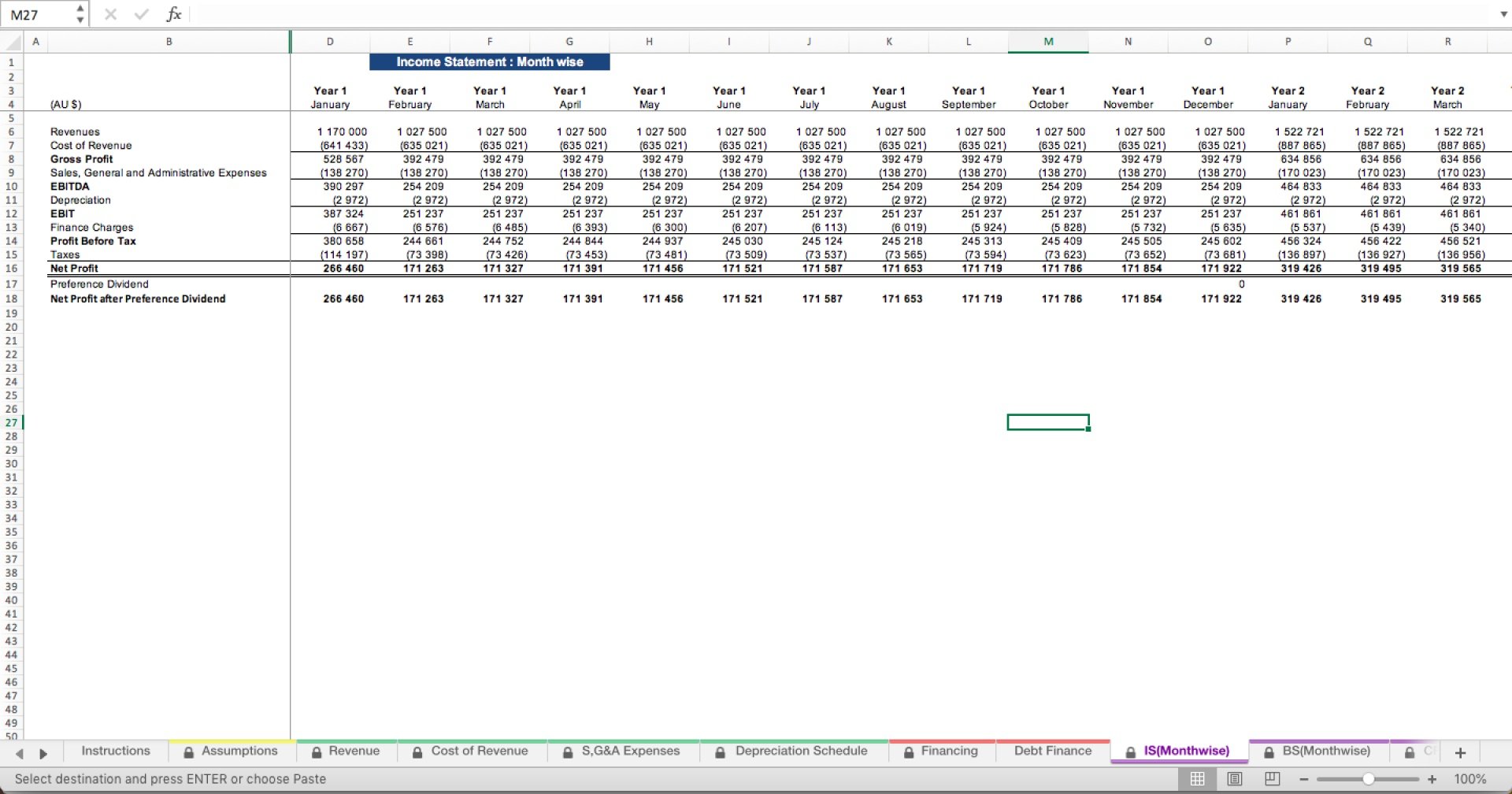 Airline Financial Model Excel Template | Icrest Models
