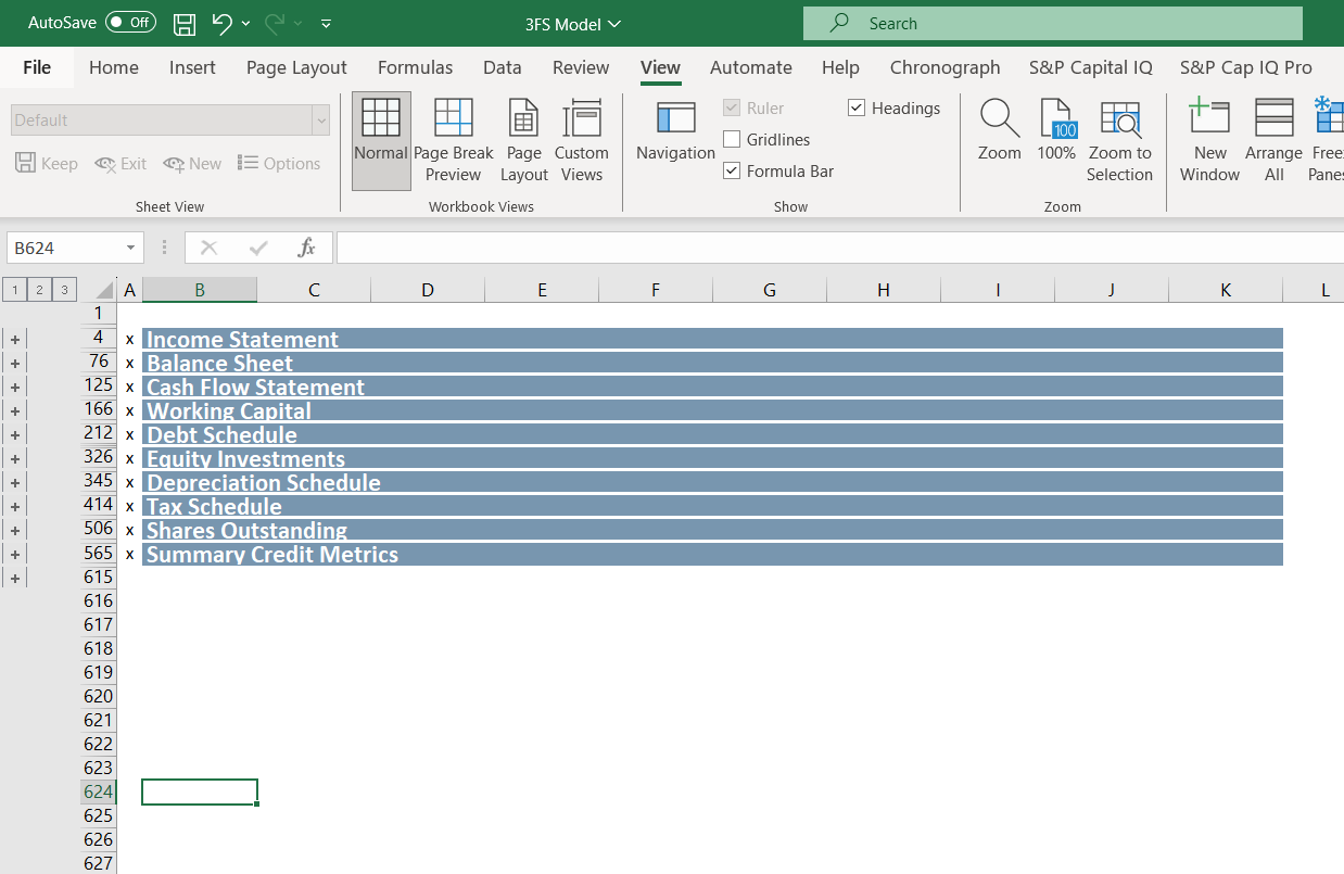 Three Statement Financial Model Templates | Icrest Models