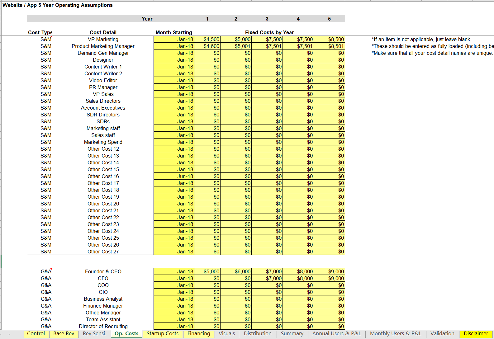 Recurring Revenue Model Excel Template | Icrest Models
