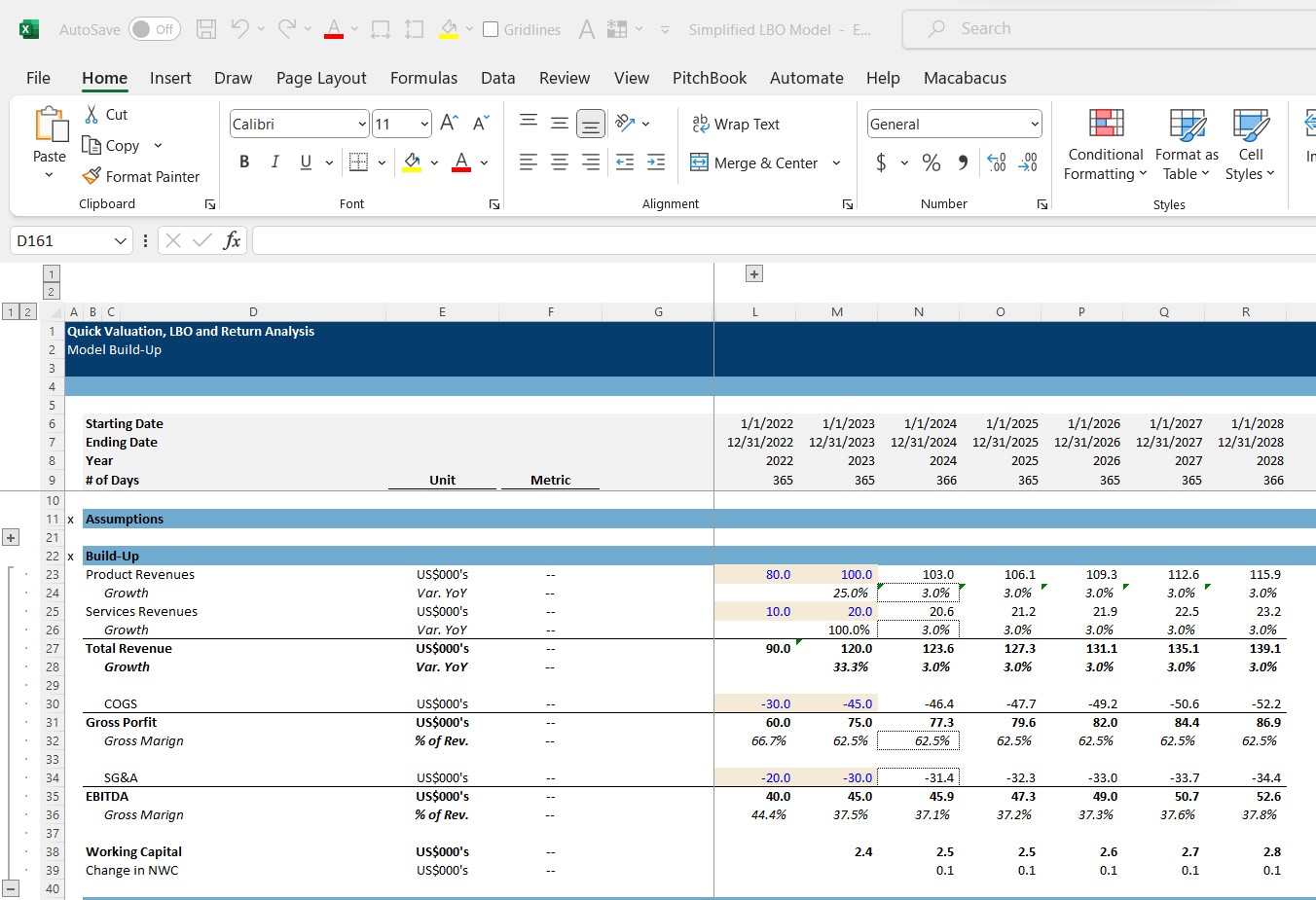 Simple LBO Model Template for Investors | Icrest Models