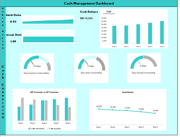 Dashboard For Cash Management | Icrest Models