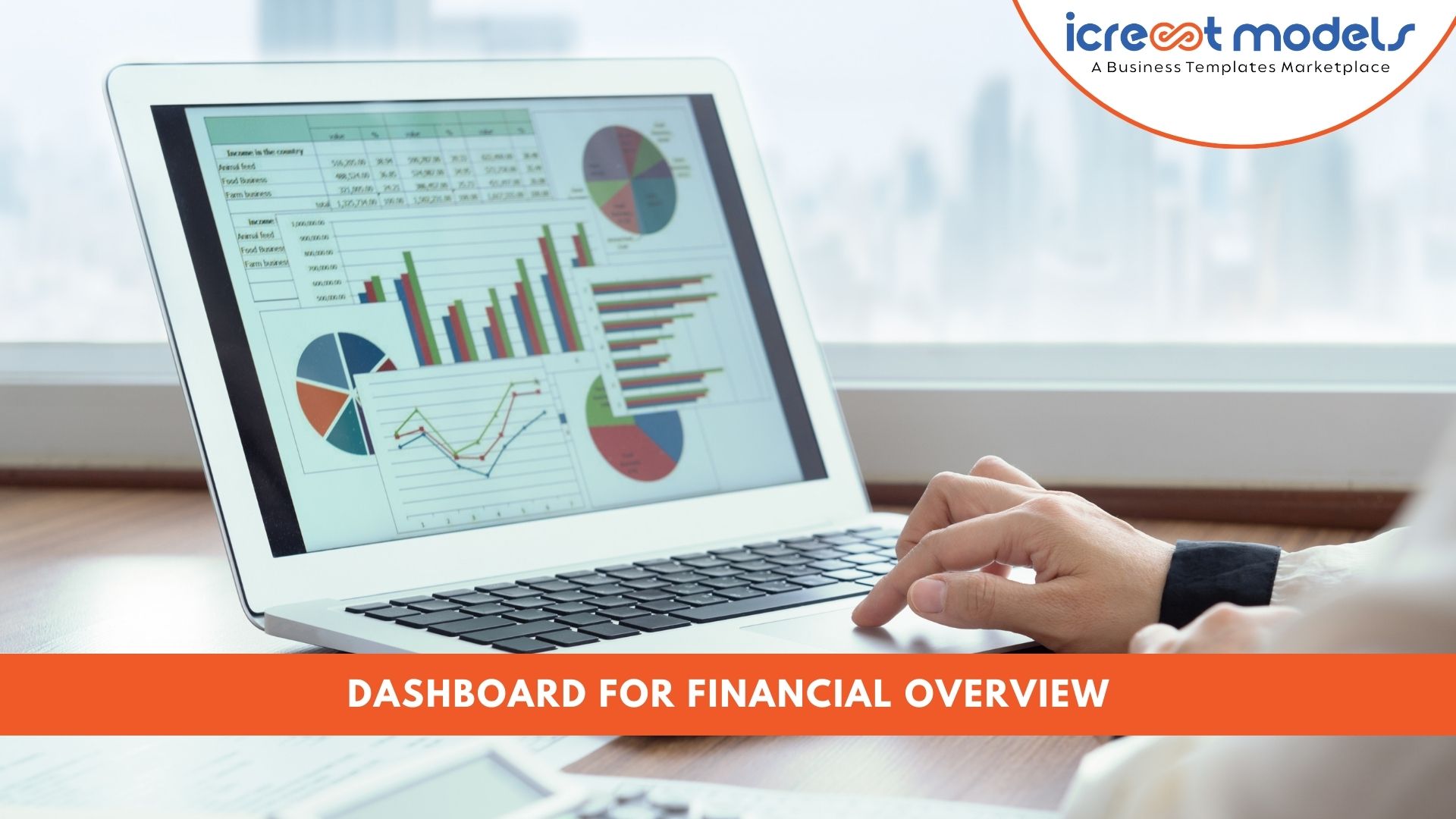 Get Financial Overview Dashboard Template | Icrest Models
