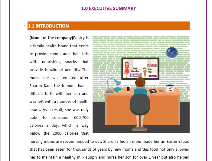 Business Plan Template For Food Pantry | Food Pantry Business | Icrest ...